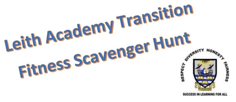Leith Academy Transition Fitness Scavenger Hunt